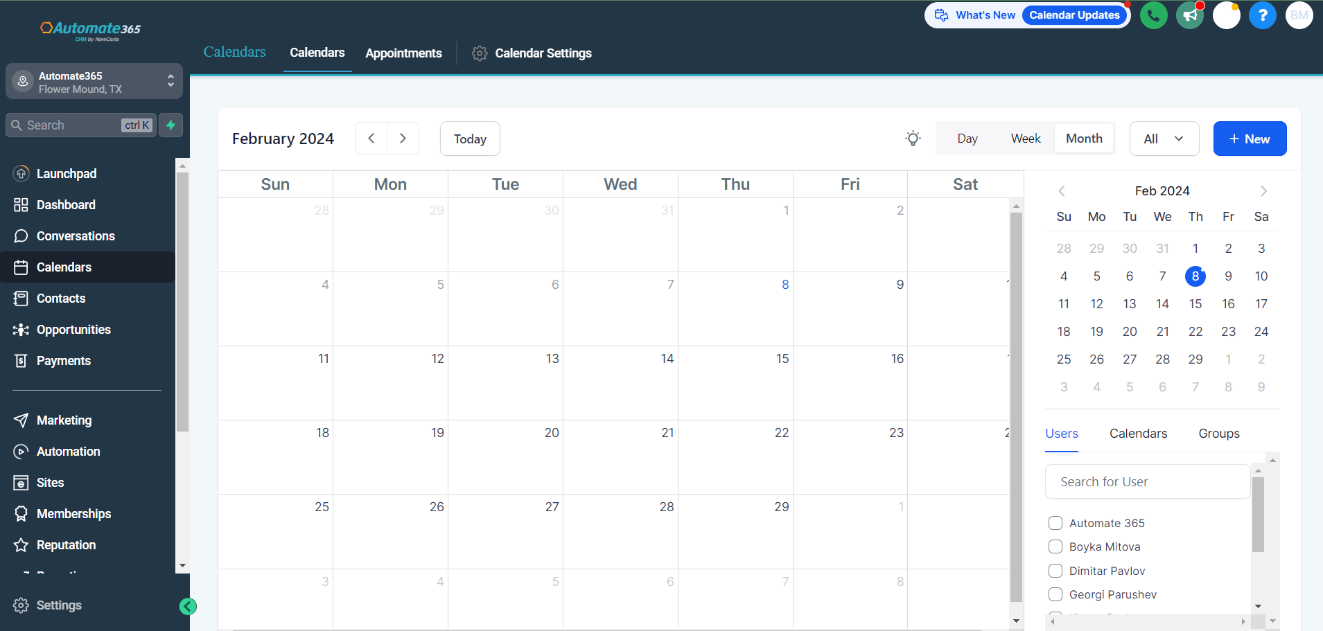 Calendars - Automate 365